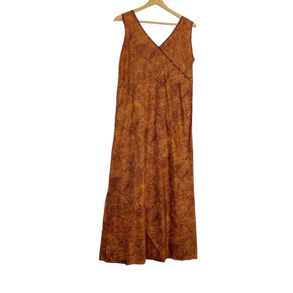 Peruvian Connection | Dresses | Peruvian Connection Orange Linen Blend ...